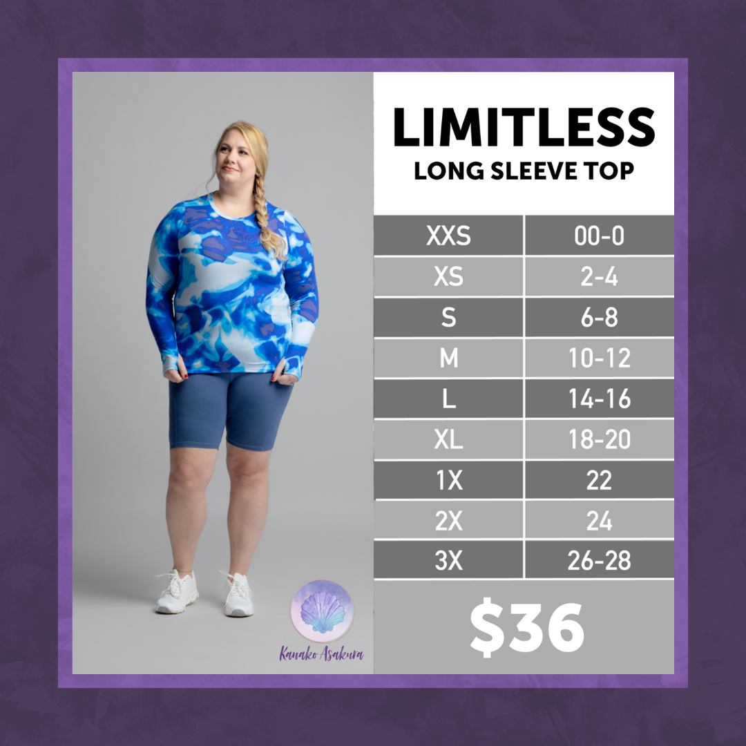 LuLaRoe RISE Limitless Long Sleeve Top – Sleek, Supportive & Always in