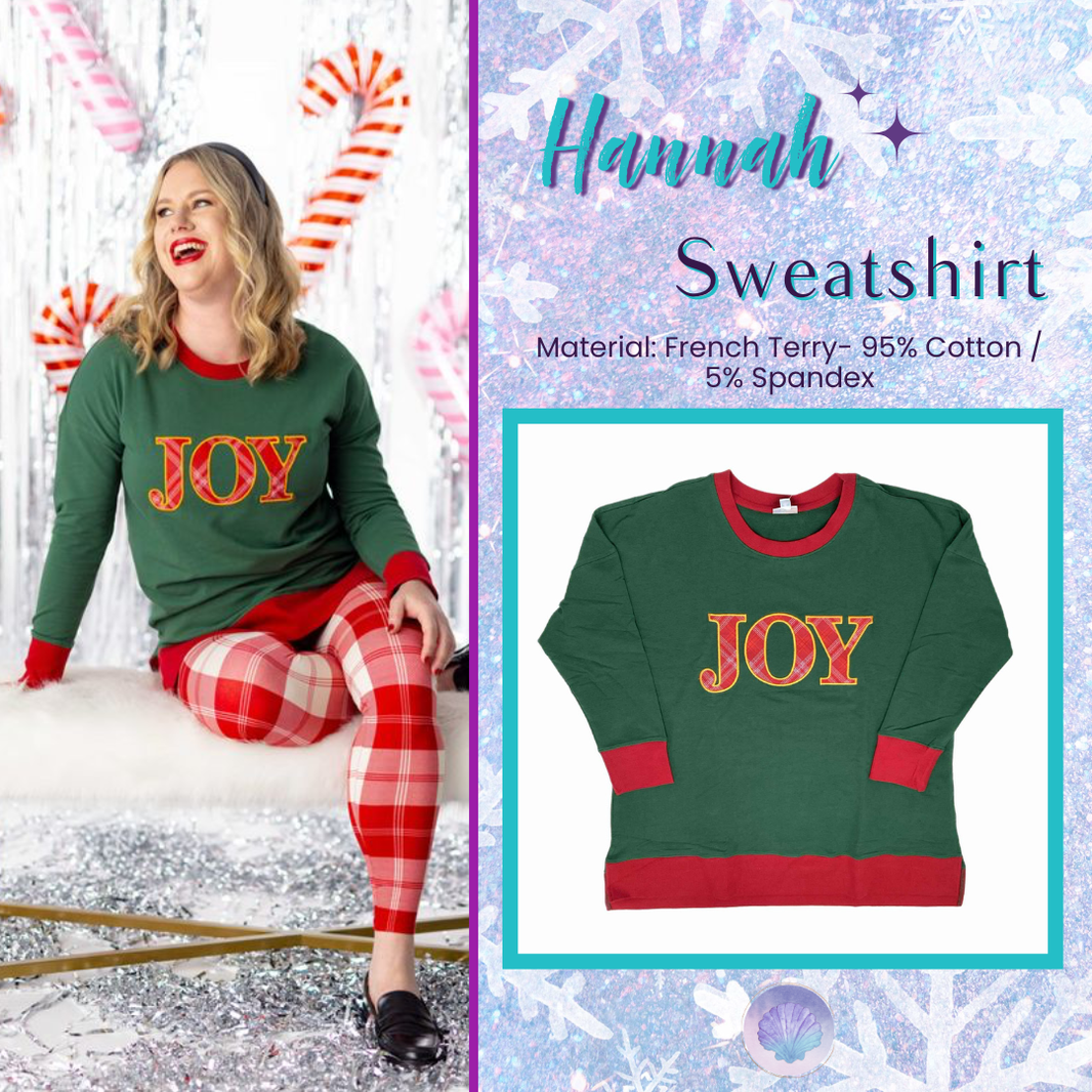 LuLaRoe Holiday Hannah Sweatshirt – Warm Wishes Cozy Style