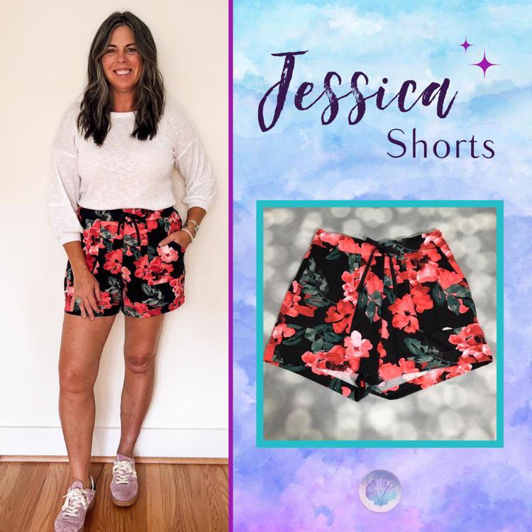 LuLaRoe Jessica - Black/Coral Floral